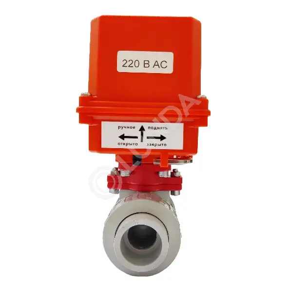 Шаровой кран CBVI30 с муфтой под клей, с электроприводом EAQ-MINI-030 ...